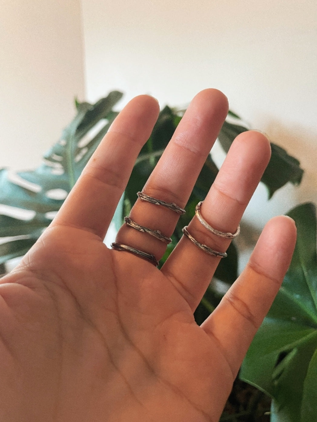 Air Element Twig Ring | Botanical Stone