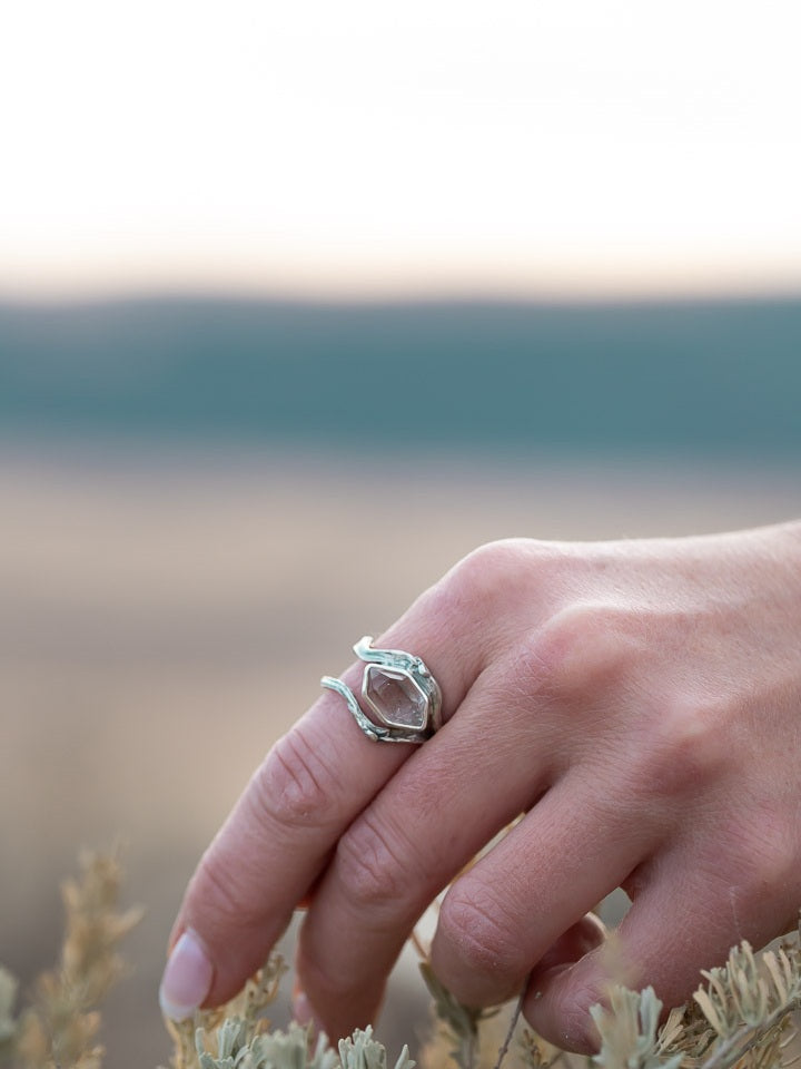 Spirit Element Twig Ring | Botanical Stone